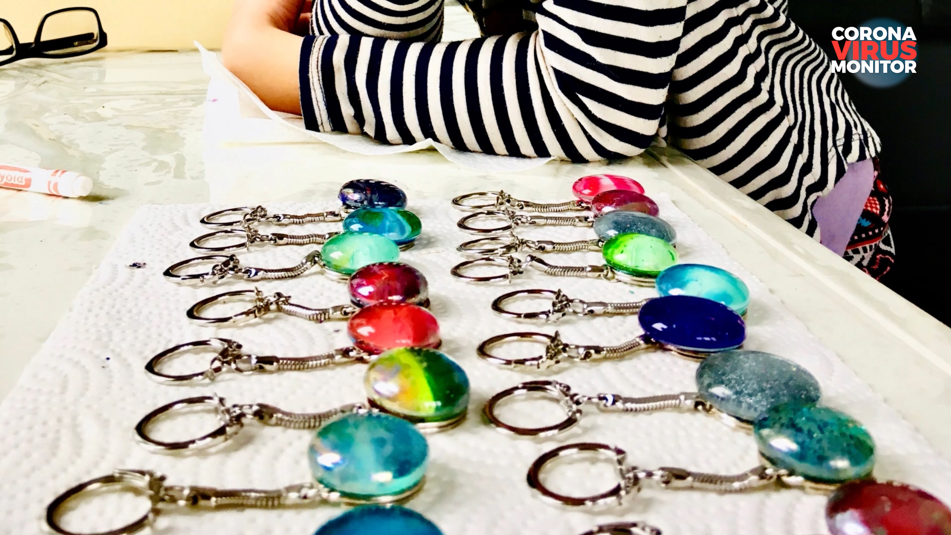 DIY Crafts For Kids Plastic Key rings CORONAVIRUS MONITOR diy-crafts-for-kids-plastic-key-rings-coronavirus-monitor